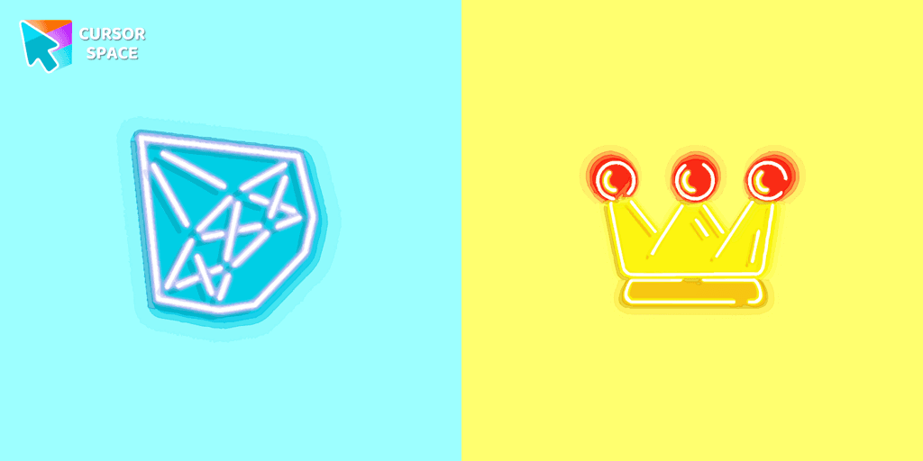 Custom Cursor Diamond And Crown Cursors Theme - Cursor Pack | Cursor Space